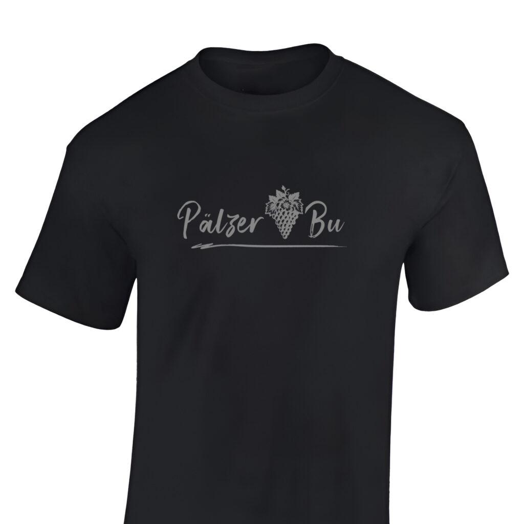 Herren Pfalz T Shirt 'Pälzer Bu' - Fördeblau