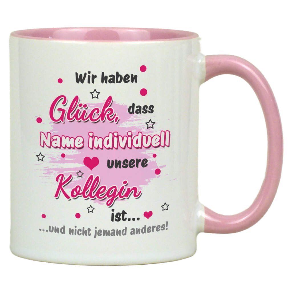 Geschenk für die Kollegin - Personalisierte Tasse, 330 ml - Fördeblau